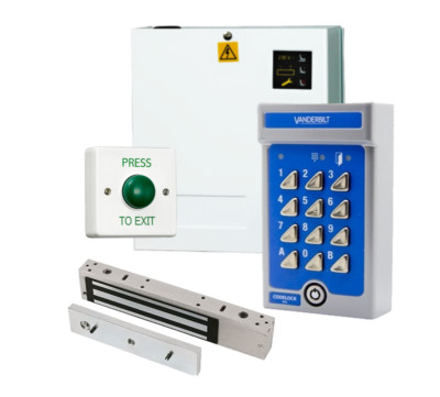 Vanderbilt V42 Access Control Kit. Code Keypad, PSU Maglock, Exit ...