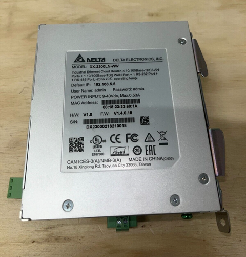 DX-2300LN-WW/ CLOUD ROUTER IND ROUTER 5FE+2COM | eBay