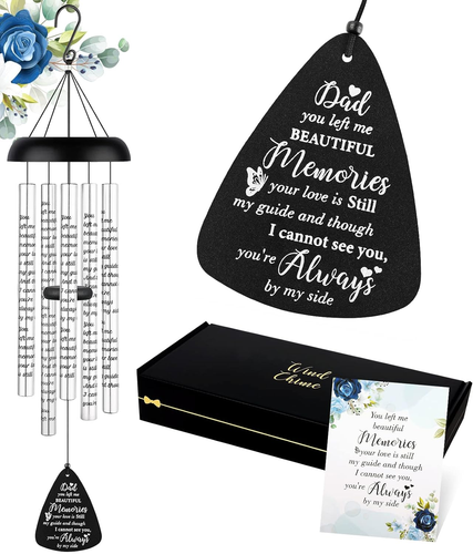 Sympathy Gift Wind Chimes for outside - Memorial Gifts for Loss of Dad ...