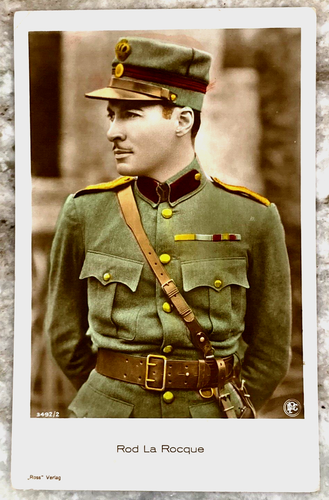 Rod La Rocque Stand and Deliver 1928 American Actor Colored RPPC ...