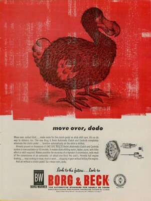 1962 Borg & Beck Automatic Clutch Controls Move Over Dodo Bird VINTAGE ...