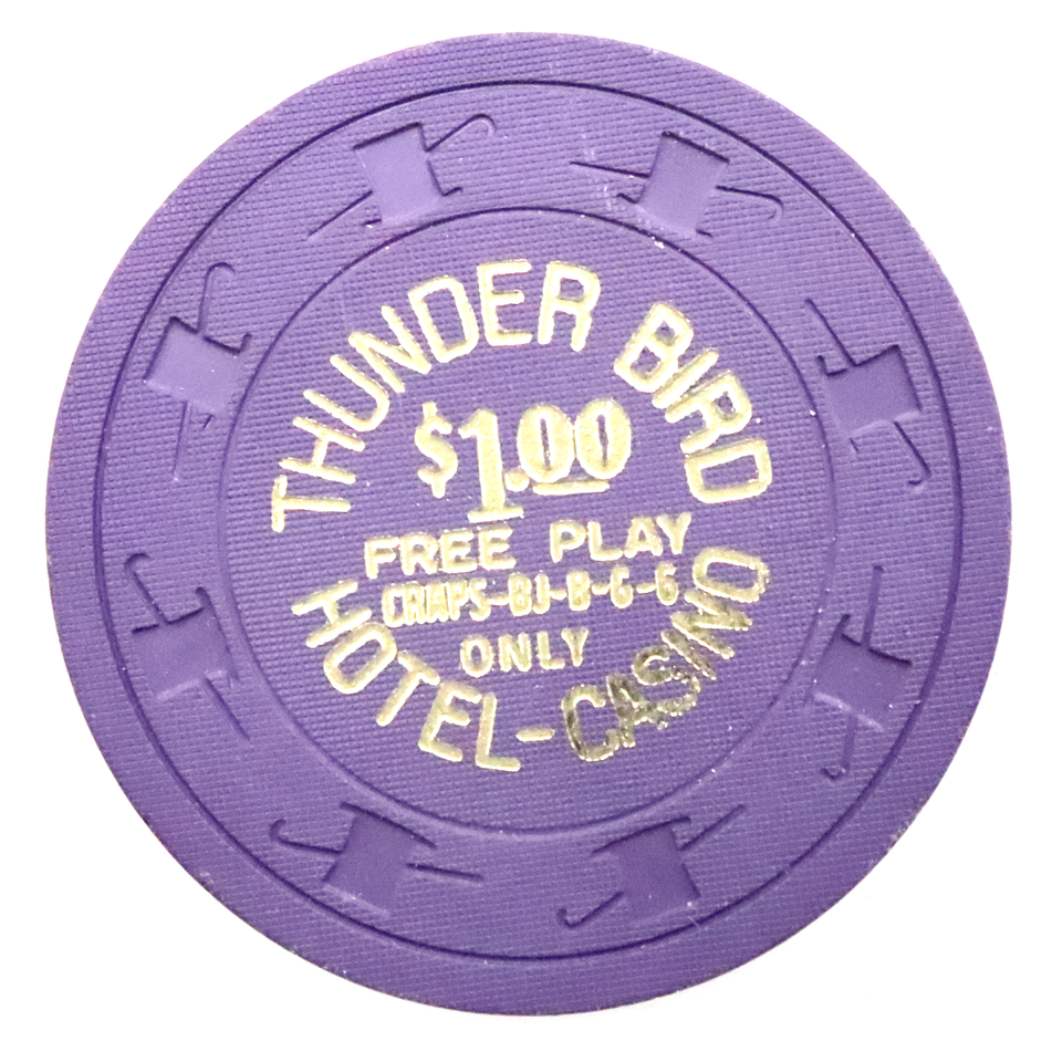 Thunder Bird Hotel/Casino - Las Vegas - $1 FP Chip - 1963y | eBay
