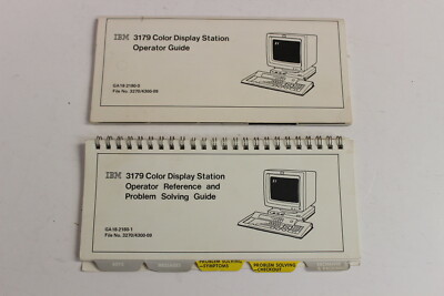 IBM 3179 COLOR DISPLAY STATION OPERATOR GUIDE & REFERENCE AND PROBLEM ...