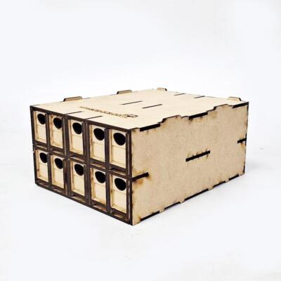 The Loco Storage Box for N-Gauge | 10 Drawers | Model Rail MDF ...