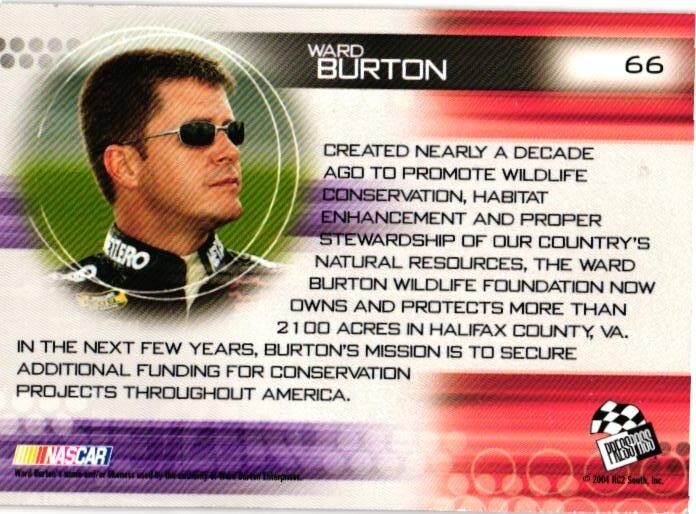 Ward Burton Press Pass Optima 2005 /66 | eBay