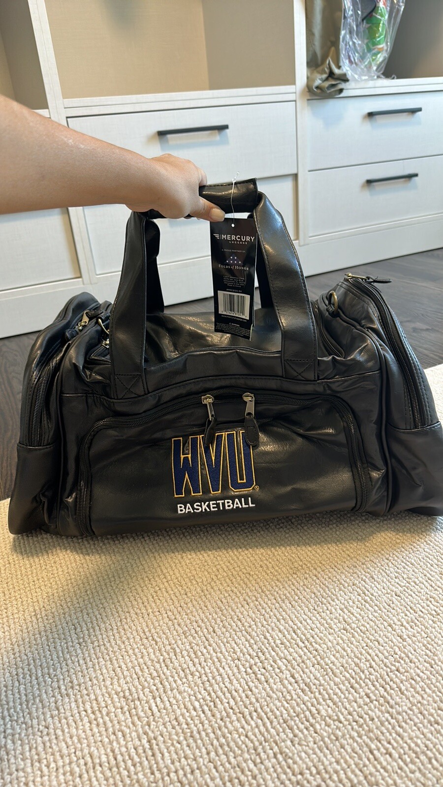 Mercury luggage WVU West Virginia university basketball club bag | eBay
