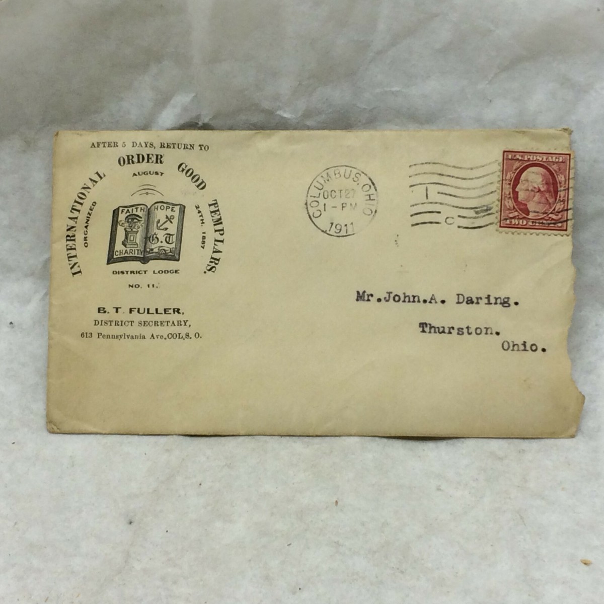 Vintage Letter Envelope