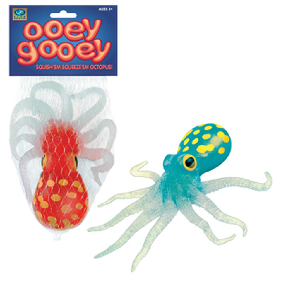Ooey Gooey Octopus Frog Starfish Jellyfish Squishy Toys Fun Sensory ...