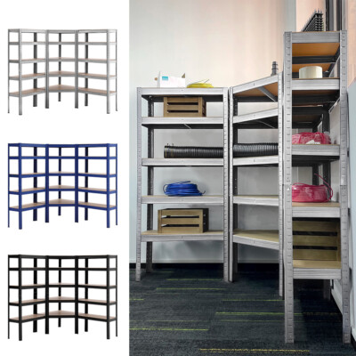 Corner Racking Garage Shelving Kit 5 Tier Heavy Duty Garage Storage ...