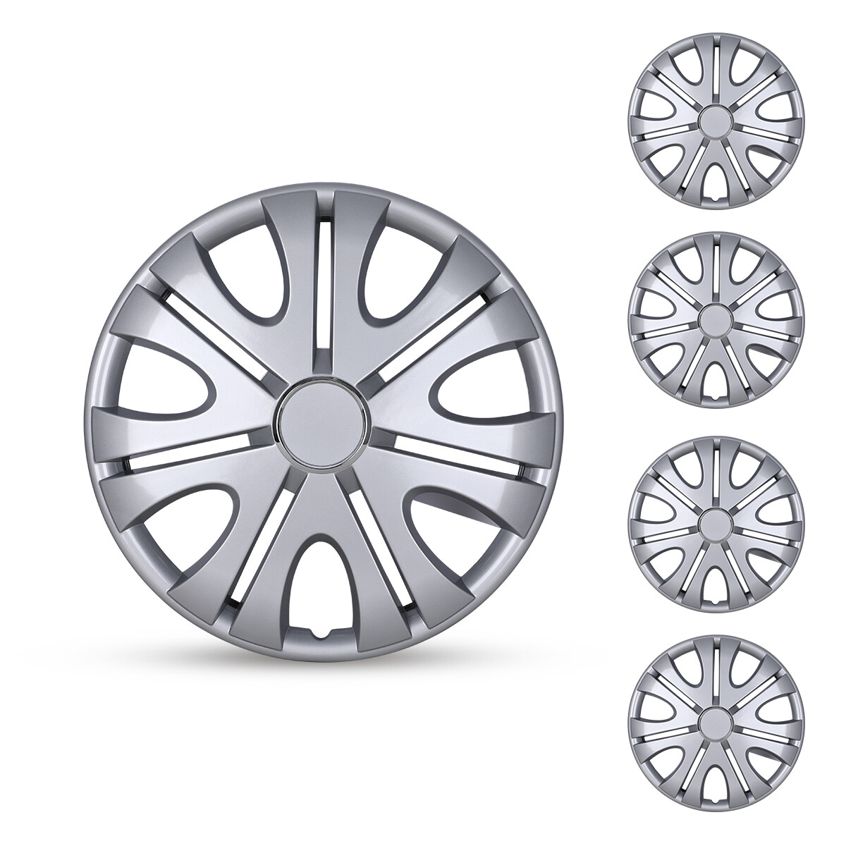 14" Set of 4 Wheel Covers Snap On Full Hub Caps R14 For Acura Chevrolet ...