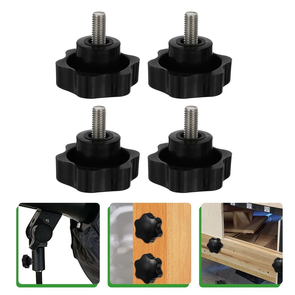 4 Pcs Star Knob Handles Replacement Adjustment Knobs Clamping Screw ...