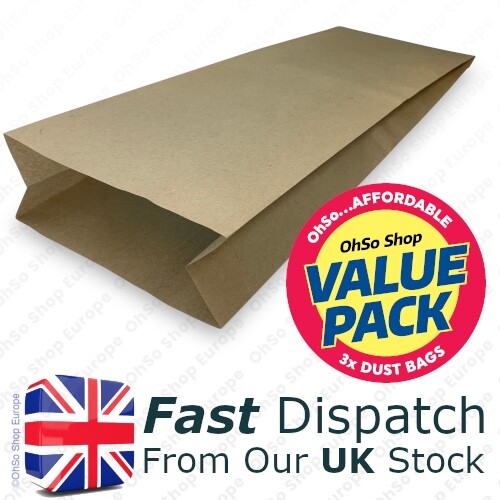 3 x Hoover Aspirapolvere Borse H1 Tipo Junior U1206, 638, 652, 652a ...