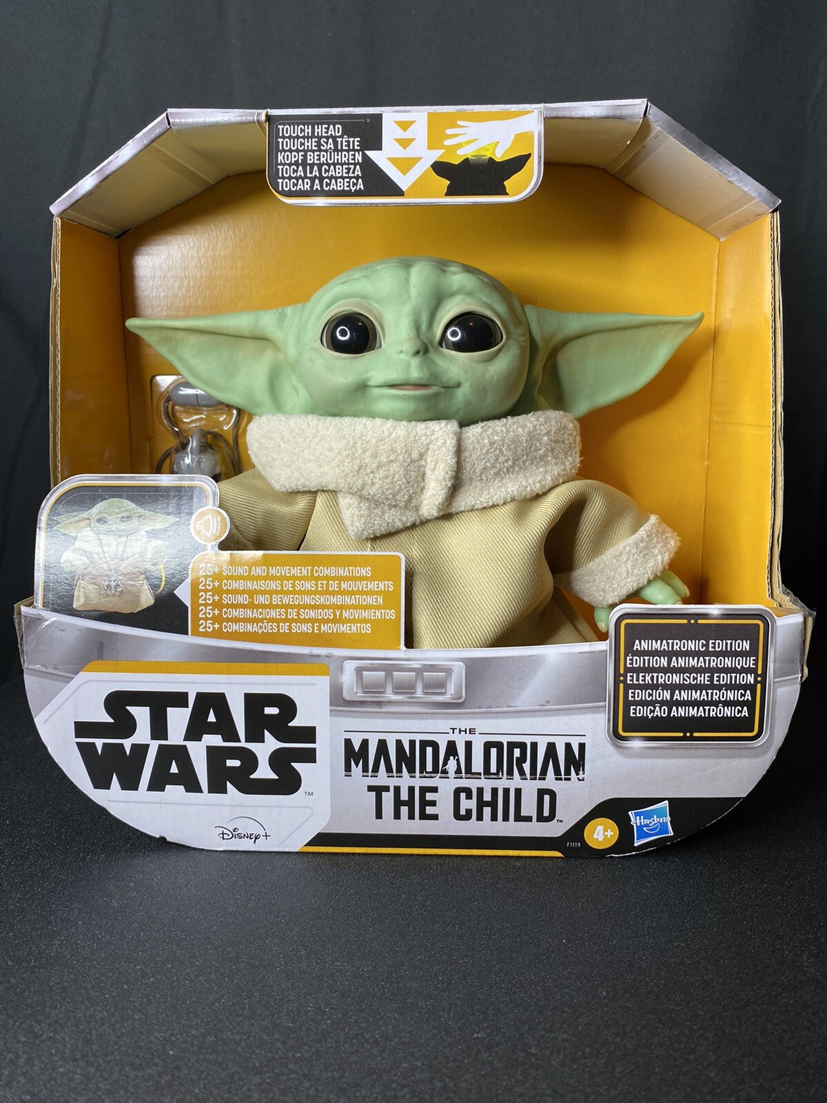 Star Wars Mandalorian The Child Baby Yoda Animatronic Toy Disney Hasbro