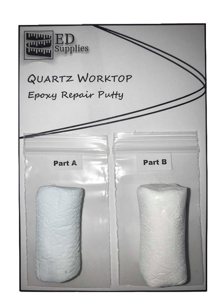 38G Light Grey Quartz Sink & Worktop Epoxy Repair Putty – Broken, Chips ...