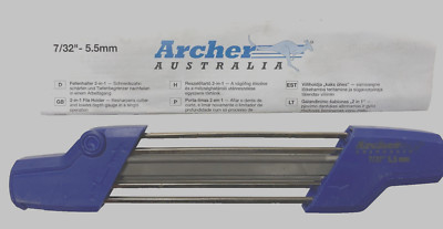 ARCHER AUSTRALIA CHAINSAW FILE 2-IN-1 EURO STYLE 7/32 3/8 .404 ...