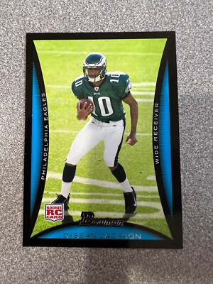 DeSEAN JACKSON Philadelphia Eagles 2008 Bowman #197 Rookie Card RC NFL ...