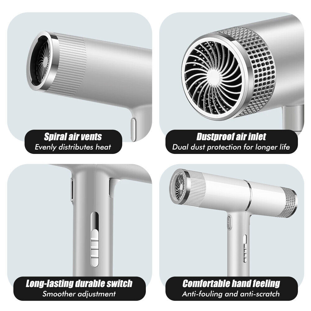 Hair Dryer Blower 2500W Professional Negative Ionic Blow Fan Styler ...