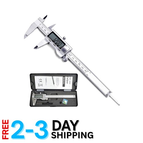 High-Precision 6 Inch Digital Caliper with Large LCD - Stainless Steel ...