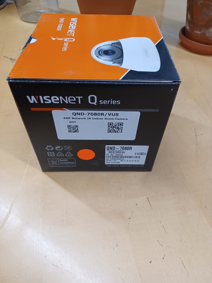 NEW WISENET QND-7080R 4MP NETWORK IR INDOOR DOME CAMERA | eBay