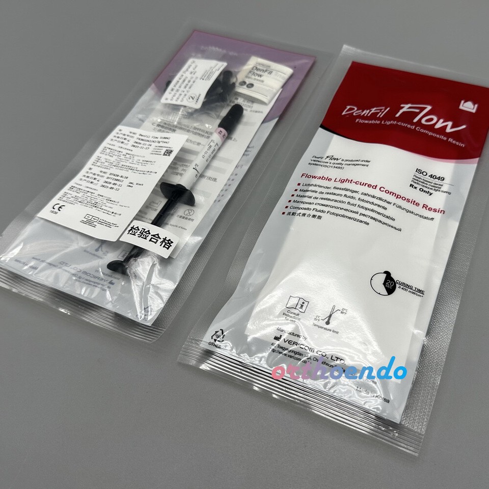 Dental Flowable Light-cured Hybrid Composite Resin Filling Shade ...