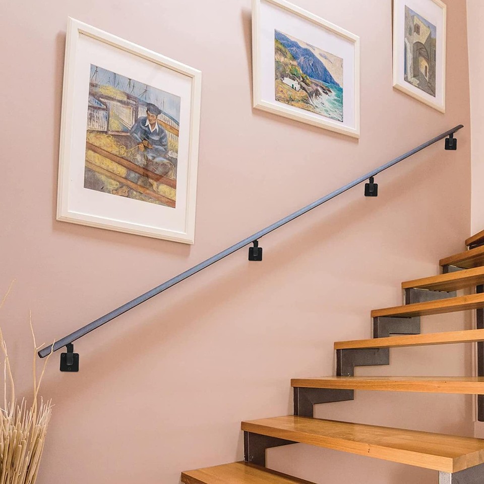 RealPlus Swivel Handrail Brackets 4pcs Heavy Duty Steel Hand Rail ...