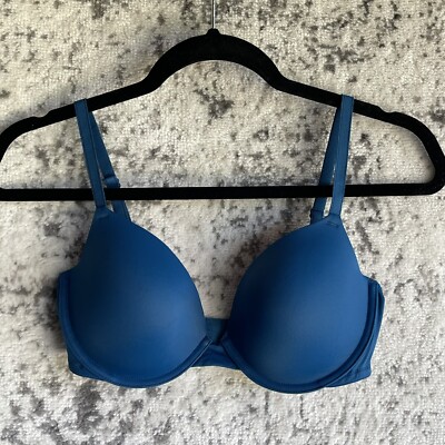 PINK Victorias Secret Padded Bra Size 34D Wear Everywhere Demi Bust ...