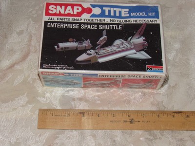1978 Snap Tite Model Kit Enterprise Space Shuttle 1014 By Monogram ...