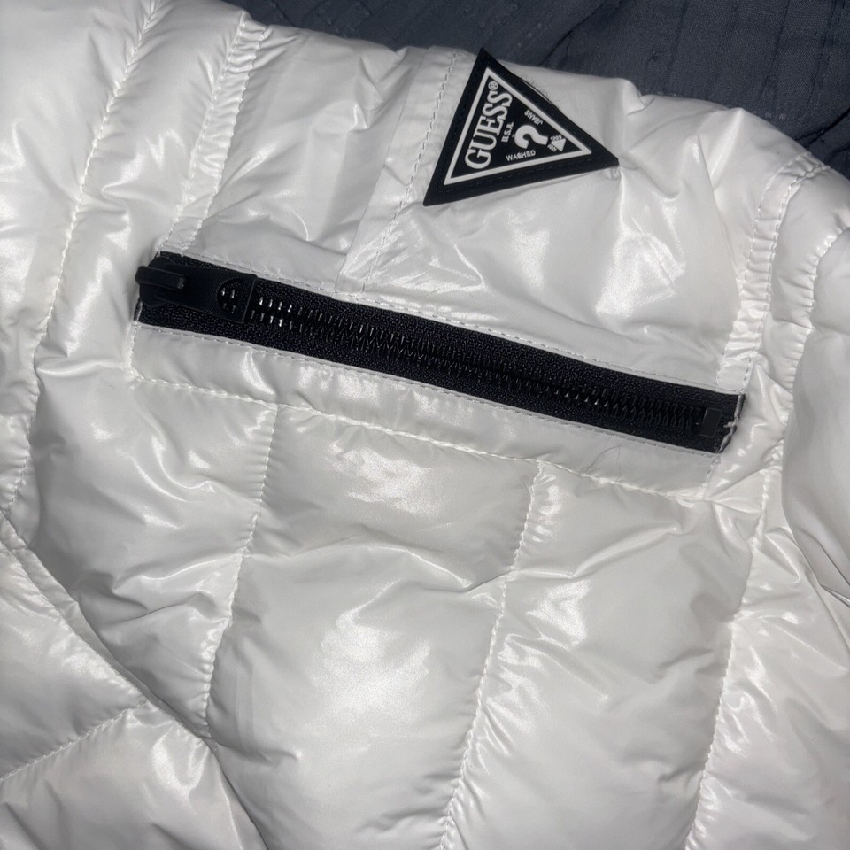 GUESS Full Zip Polyester Puffer Jacket 3 Pockets Men XL NWT $225 ...