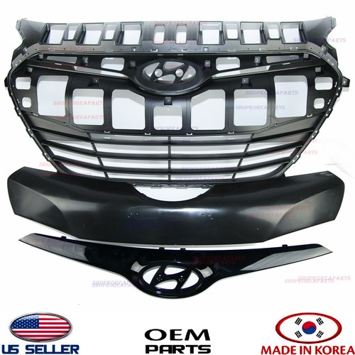 Genuine Front Radiator Grill Set 3pcs OEM Hyundai Elantra GT Hatchback ...