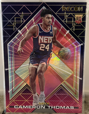 2021-22 Panini Recon CAMERON THOMAS RC rookie card #204 Brooklyn Nets ...