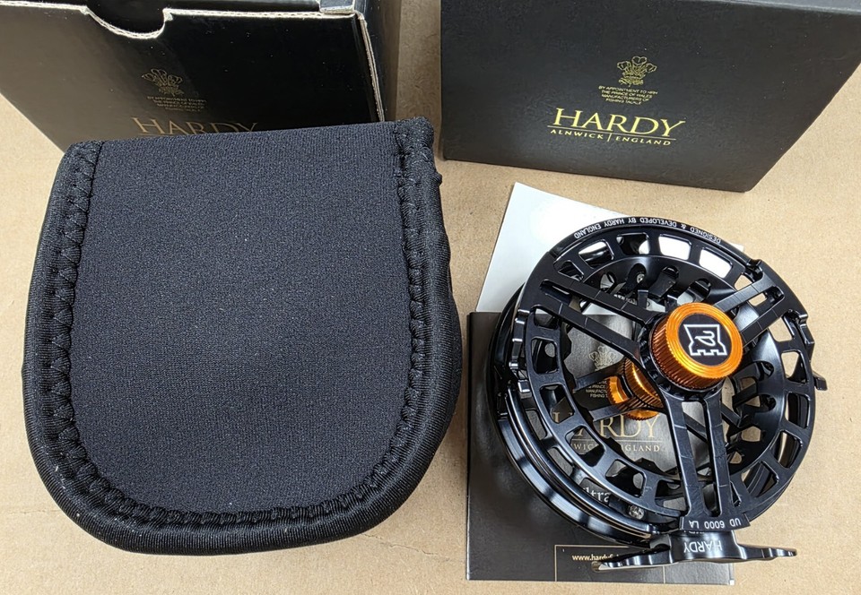 New HARDY ULTRADISC UDLA 6000 REEL, 5-7 WEIGHT, Black And Orange | eBay