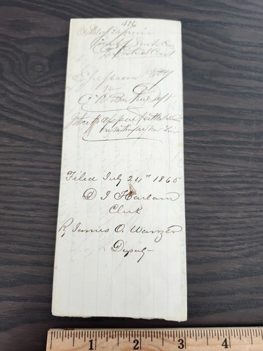 1865 California Legal Document Santa Cruz County | eBay