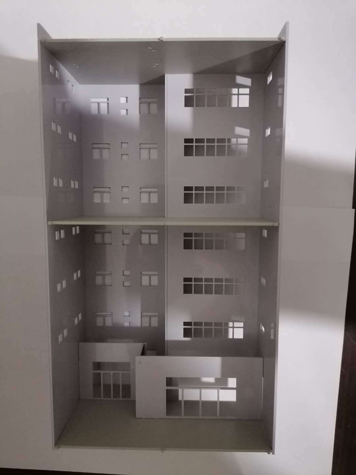 1:87 HO Scale Buildings Train Railway Modern Tall Business Office Kit ...