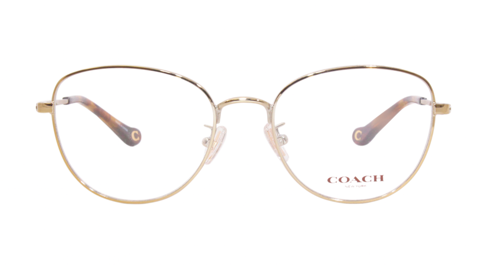 NEW COACH HC 5137 9005 SHINY LIGHT GOLD EYEGLASSES RX 53-18-140 W/CASE ...