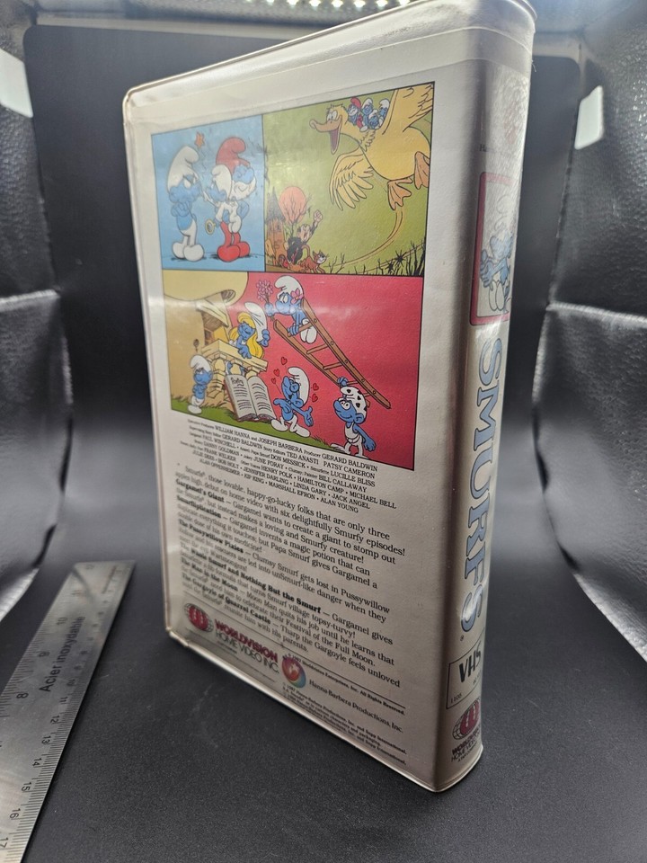 Worldvision VHS Smurfs Home Video Hannah Barbera Original VINTAGE 1987 ...