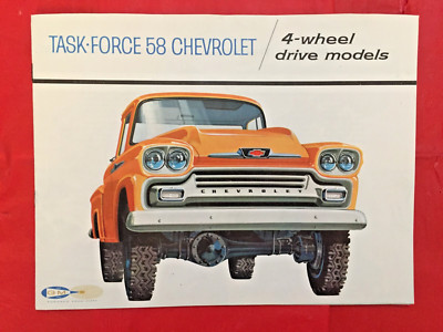 1958 CHEVROLET "TASK-FORCE TRUCKS--PICKUP PANEL +" Truck Dealer Sales ...