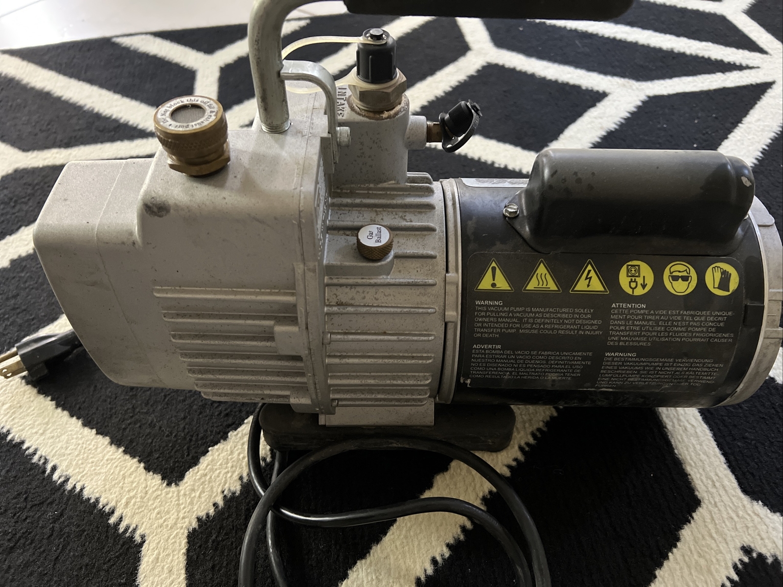Yellow Jacket 93560 SuperEvac 6 CFM VAC Pump 686800935607| eBay