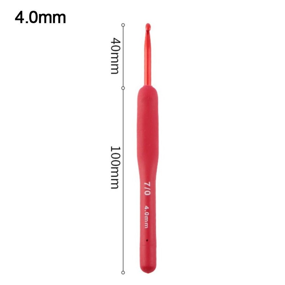 Red Crochet Needles Soft Knitting Needles Handicraft Crochet Hooks ...
