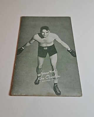 1940s Vintage Exhibit Boxing Card Decatur, Illinois Ken Overlin E | eBay