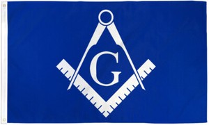Mason Flag 3x5ft Blue & White Masonic Society Flag Free Mason Flag | eBay