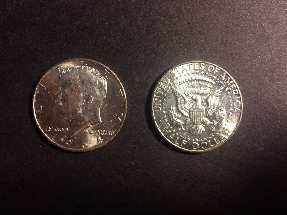 SALE 6 KENNEDY COINS! 90% Lot Old US Junk Silver Coin 1964 ONE ! | eBay