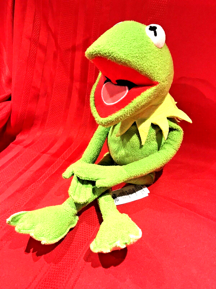 Disney Store KERMIT the FROG 18" Stuffed Animal MUPPETS Plush Love | eBay