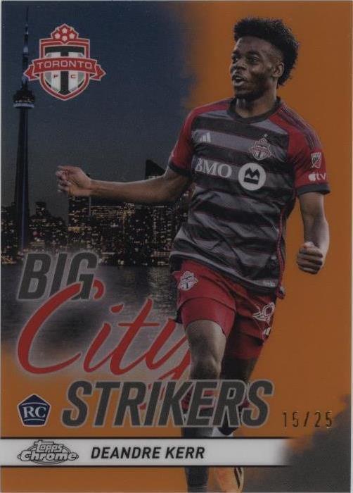 2024 Topps Chrome Mls - Big City Strikers Deandre Kerr #CS-7 Orange ...