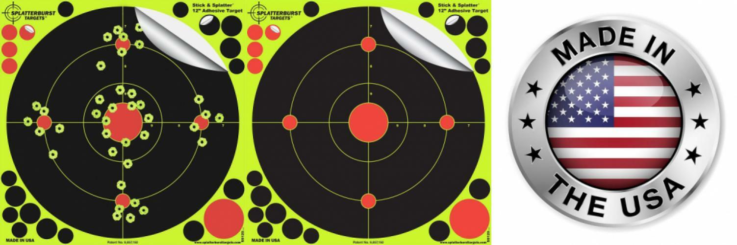 Splatterburst Targets -12 inch Stick & Splatter Reactive Self Adhesive ...