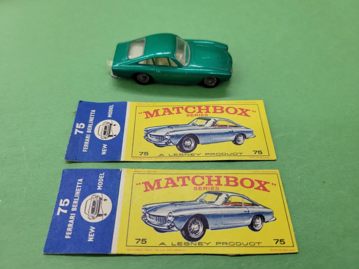 Vintage Matchbox Lesney No 75 Ferrari Berlinetta With, 48% OFF