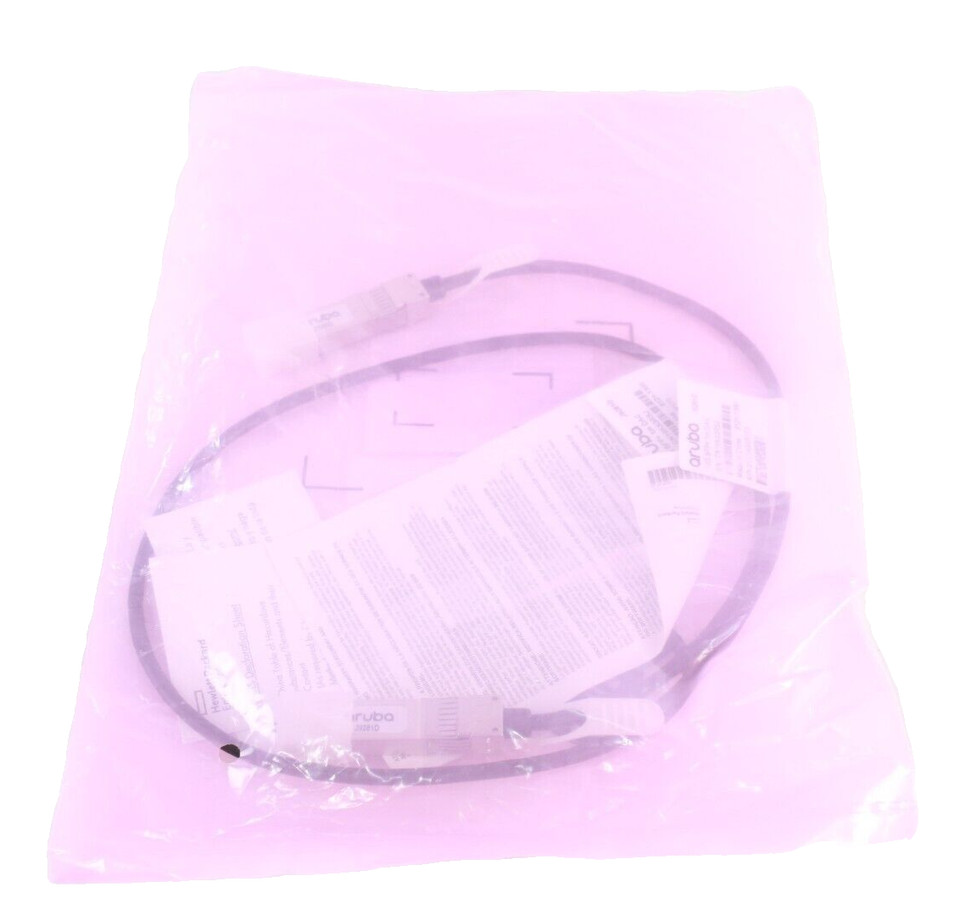 NEW OEM HP Aruba Networks 10G SFP+ Direct Attach Copper Cable 1m J9281D ...