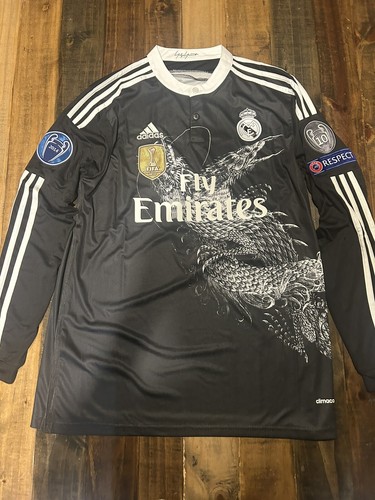 Ronaldo CR7 Real Madrid 2014/15 Third Kit Long sleeve Jersey Size M | eBay