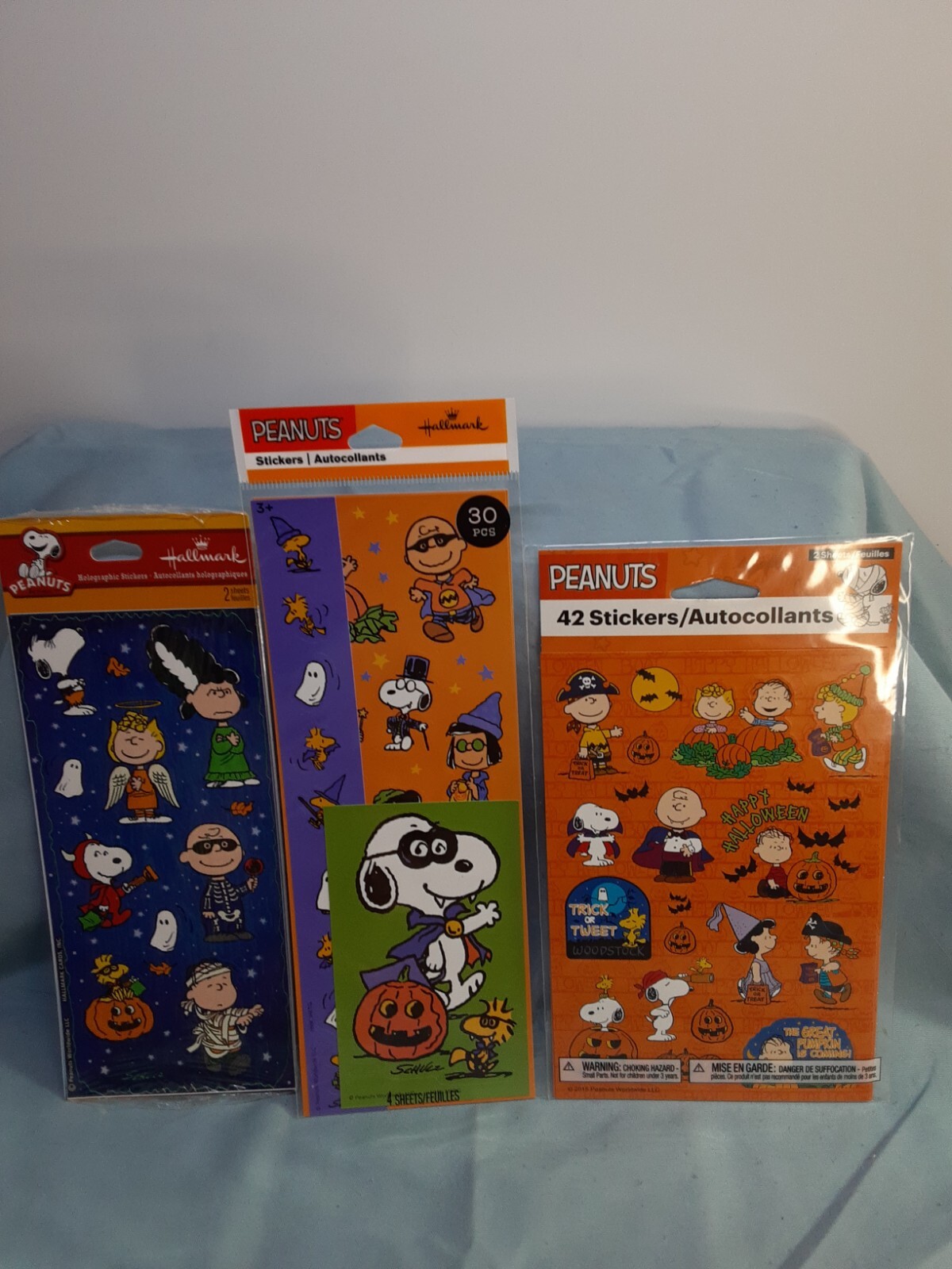 Lot of 3~ Hallmark/ Stickery~Doo~Da Peanuts Gang Halloween Sticker ...