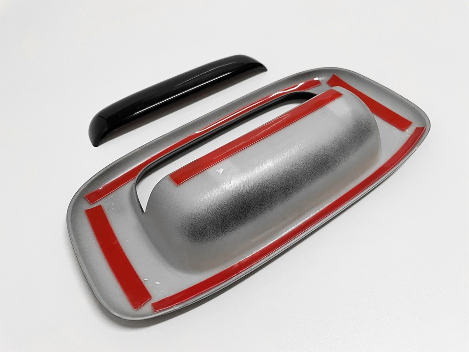 US Painted Black Rear Tailgate Door Handle Add-on Cover Fit Silverado ...