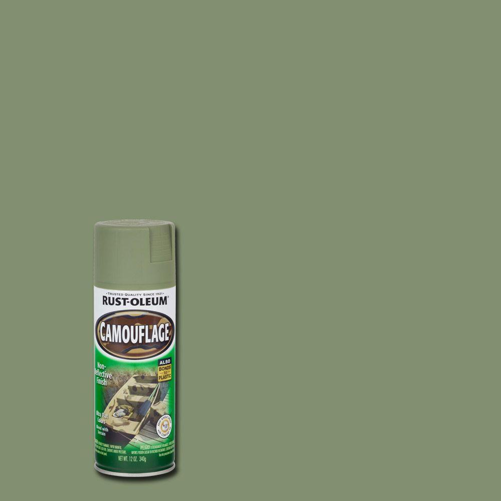 RUST-OLEUM CAMOUFLAGE ULTRA FLAT CAMO SPRAY PAINT KHAKI/GREEN/BLACK ...